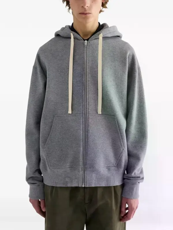 JIL SANDER Logo-print Zip-up Hoodie