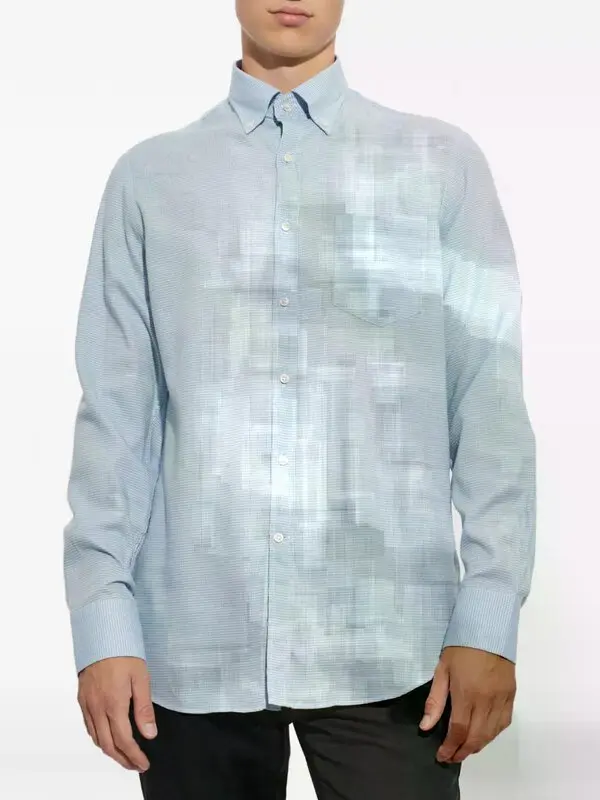 Paul & Shark Micro-checked Button-down Shirt