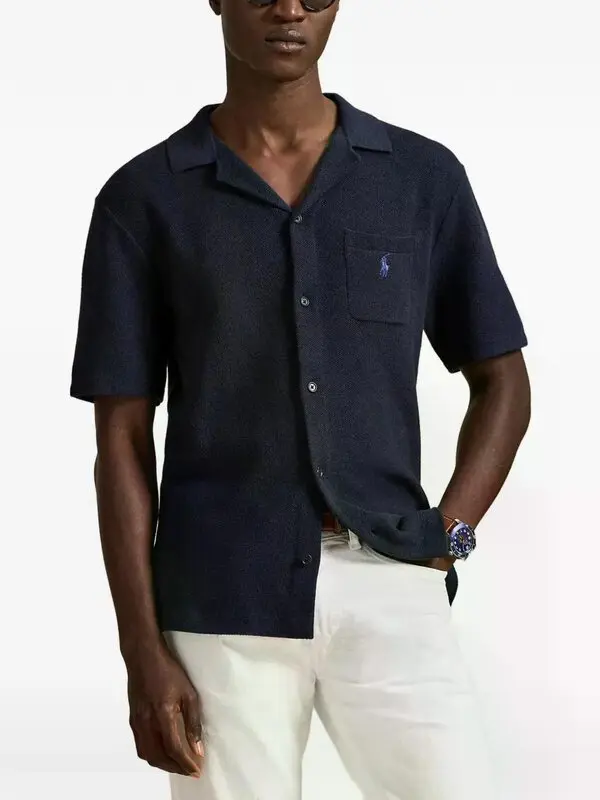 Polo Ralph Lauren Logo-embroidered Button-up Shirt - Blue
