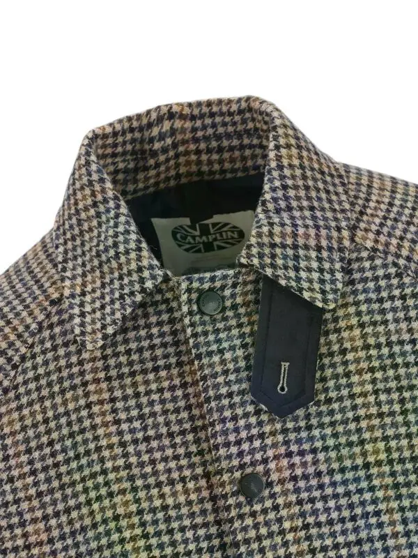 CAMPLIN Check-print Single-breasted Coat