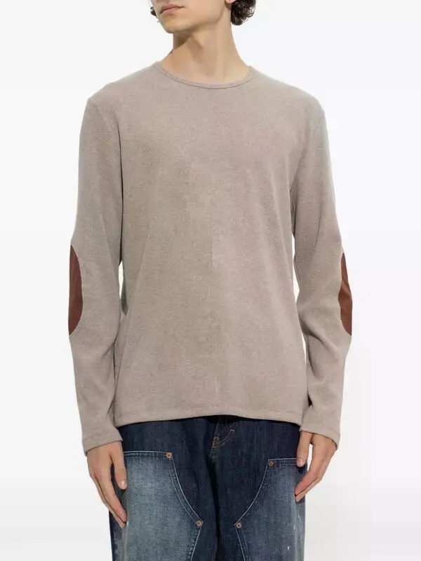 MAISON MARGIELA Elbow-patch Ribbed-knit Sweater