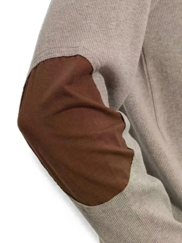 MAISON MARGIELA Elbow-patch Ribbed-knit Sweater