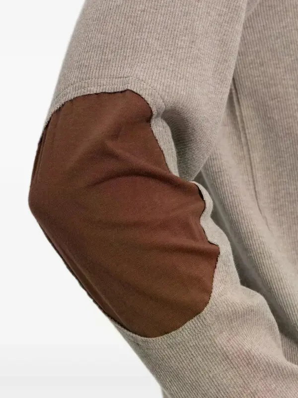 MAISON MARGIELA Ribbed-knit Sweater With Elbow Patches