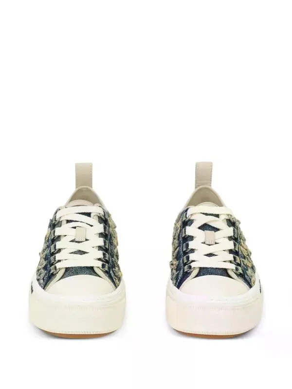 Amiri Denim Court Low Sneakers