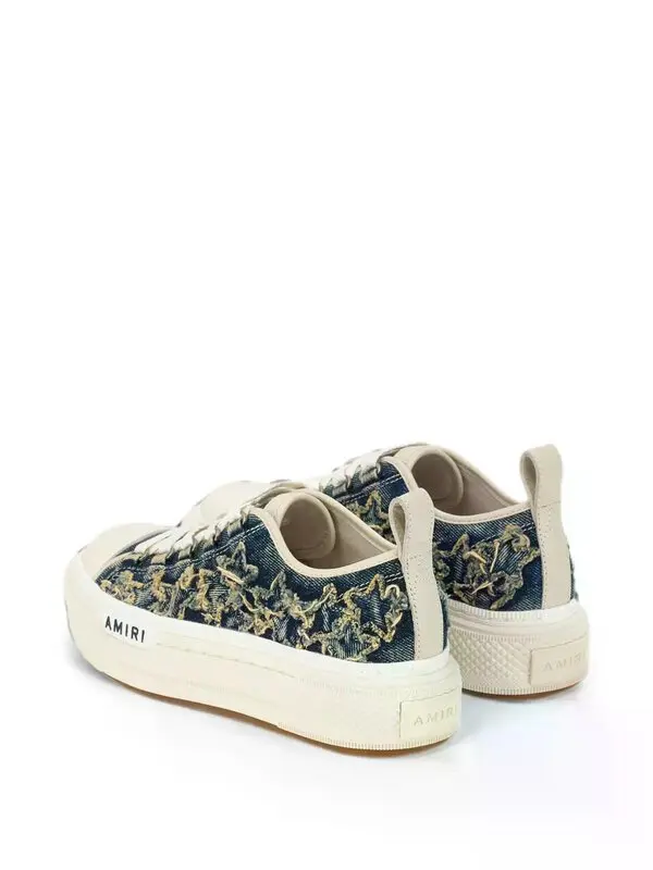 Amiri Denim Court Low Sneakers