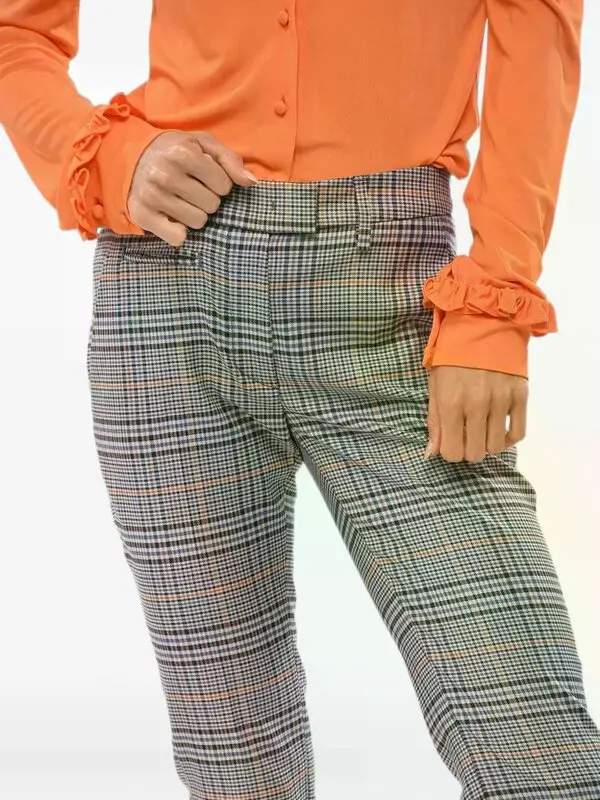 DONDUP Check Pattern Tailored Trousers