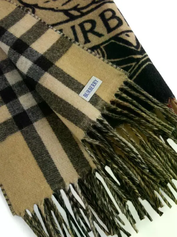 Burberry Reversible Fringed Scarf