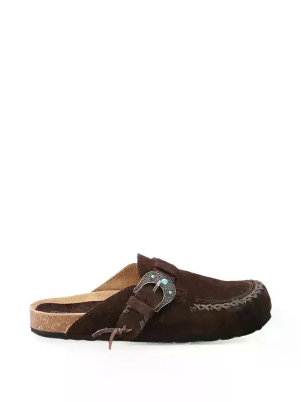 TAJI Sabot Mules - Brown
