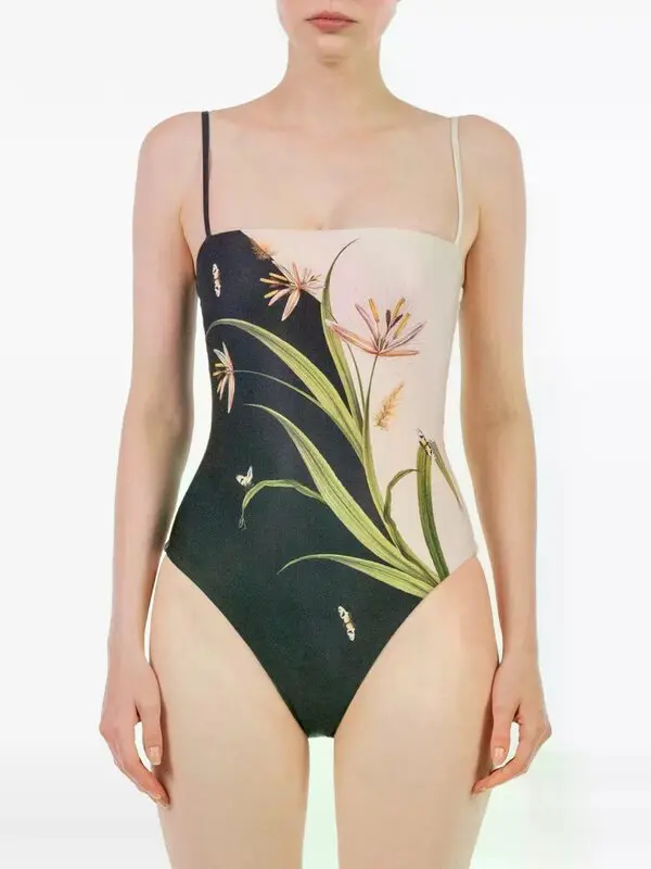 Agua Bendita Floral Print Swimsuit