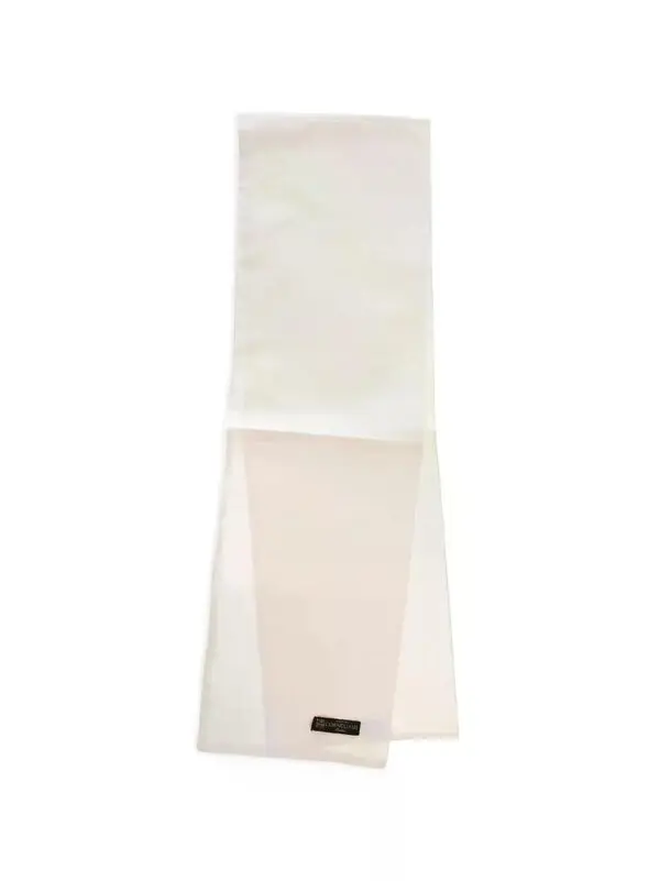 Corneliani Logo-patch Scarf - Neutrals