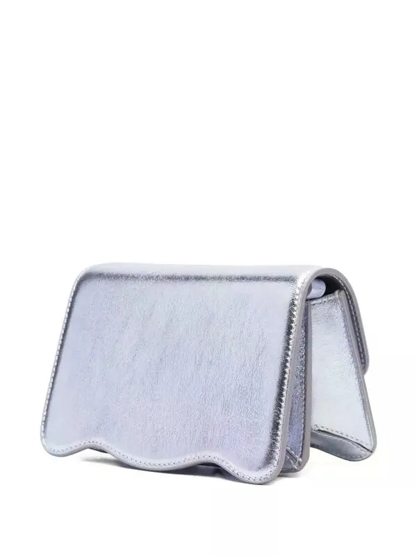 Palm Angels Palm Beach Metallic-effect Shoulder Bag - Silver