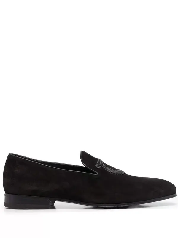 FERRAGAMO Libero Slip-on Loafers - Black