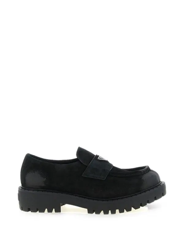 Prada Leather Loafers - Black