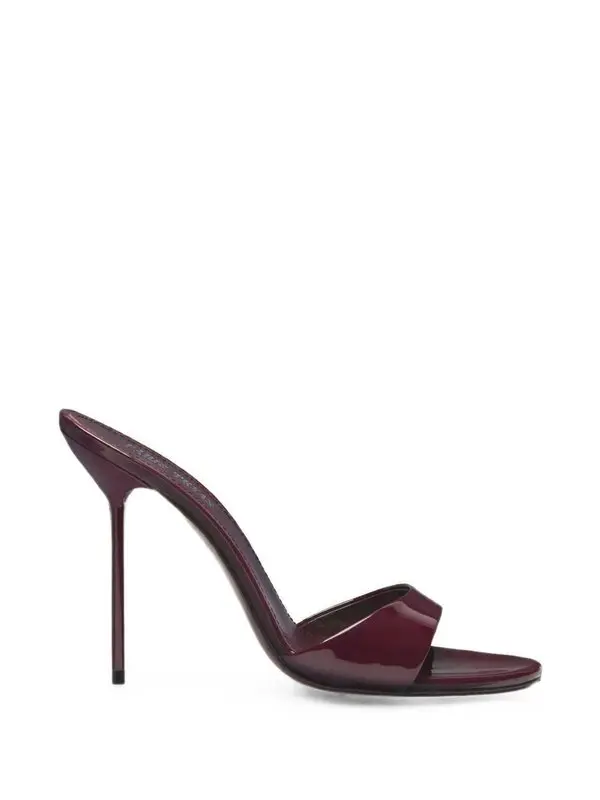 Paris Texas Lidia Patent Leather Mules - Red