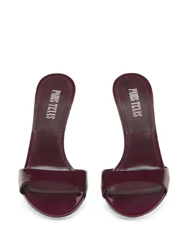 Paris Texas Lidia Patent Leather Mules - Red