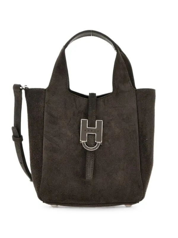 Hogan Trend Mini Leather Tote - Brown