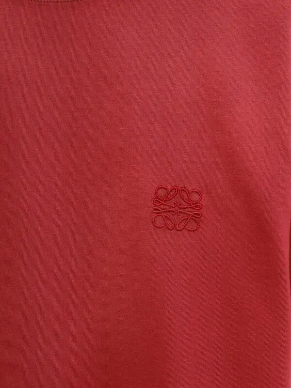 Loewe Anagram Cotton T-shirt - Red