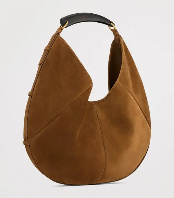 Saint Laurent Large Suede Mombasa Shoulder Bag
