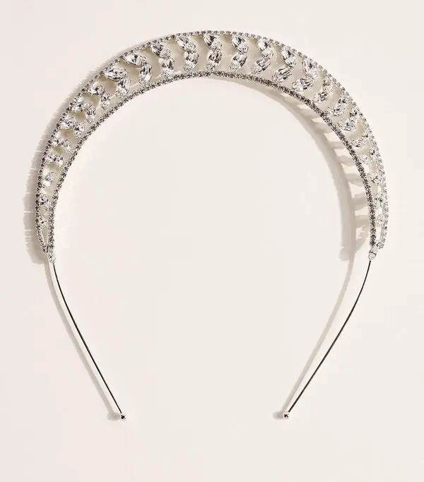 JENNIFER BEHR Crystal-embellished Alessia Tiara - Silver