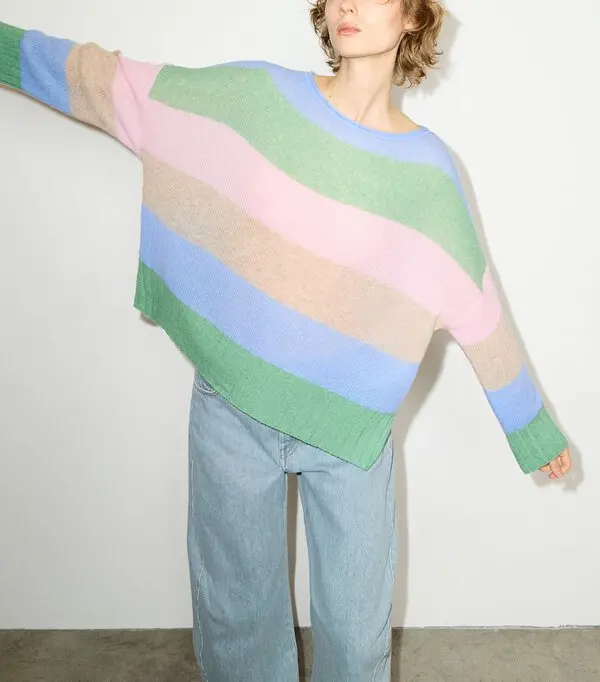 Max & Co. Linen Striped Sweater