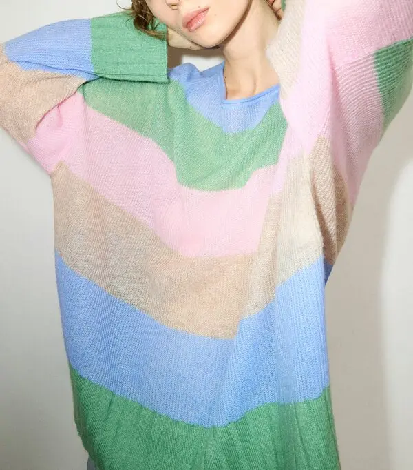 Max & Co. Linen Striped Sweater