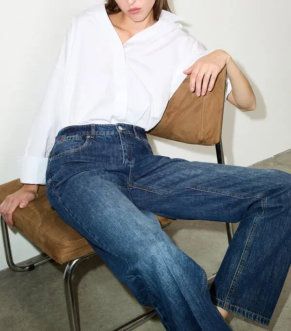 Max & Co. Straight Mid-wash Jeans