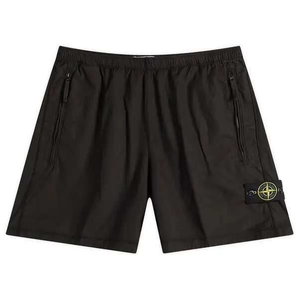 Stone Island Tela Paracadute Shorts - Black