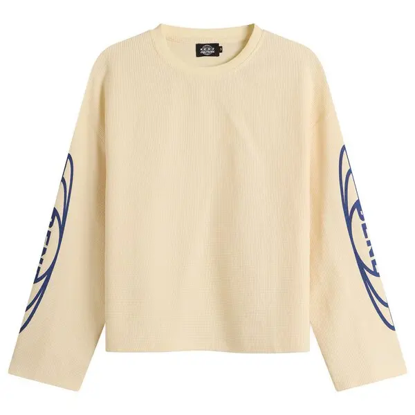BENE CULTURE Worldwide Thermal Long Sleeve T-shirt - Cream