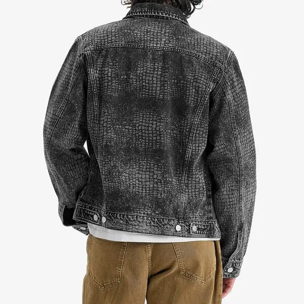 Aries Lasered Croc Trucker Jacket