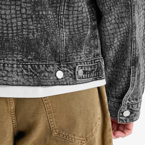 Aries Lasered Croc Trucker Jacket