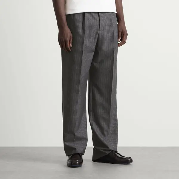 JIL SANDER Pinstripe Wool Trouser