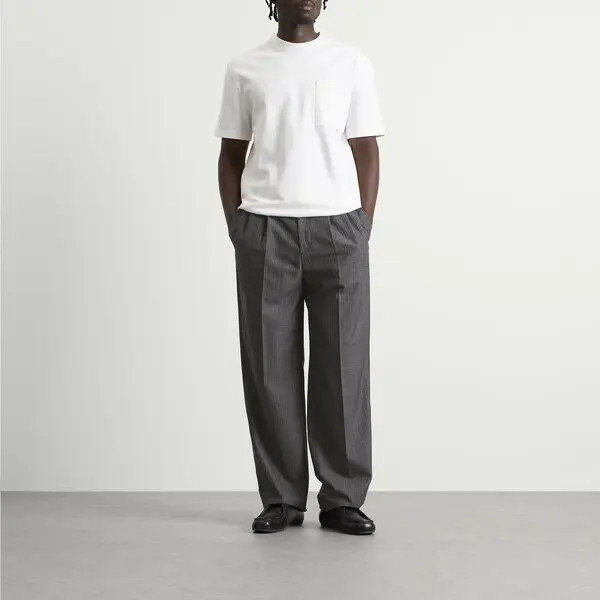 JIL SANDER Pinstripe Wool Trouser