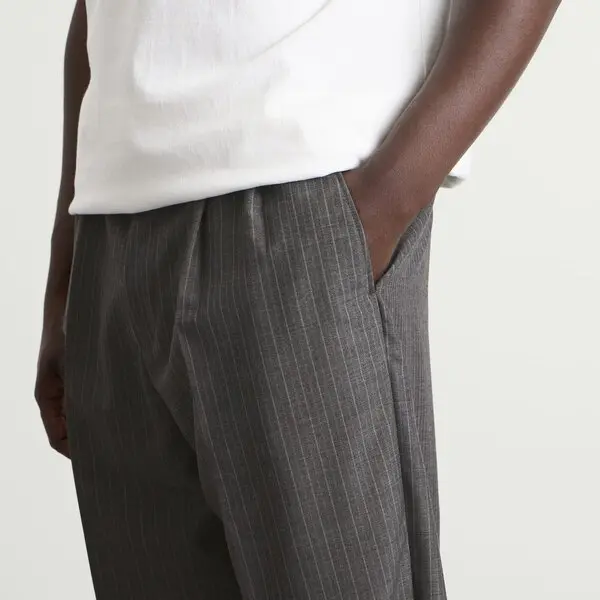 JIL SANDER Pinstripe Wool Trouser