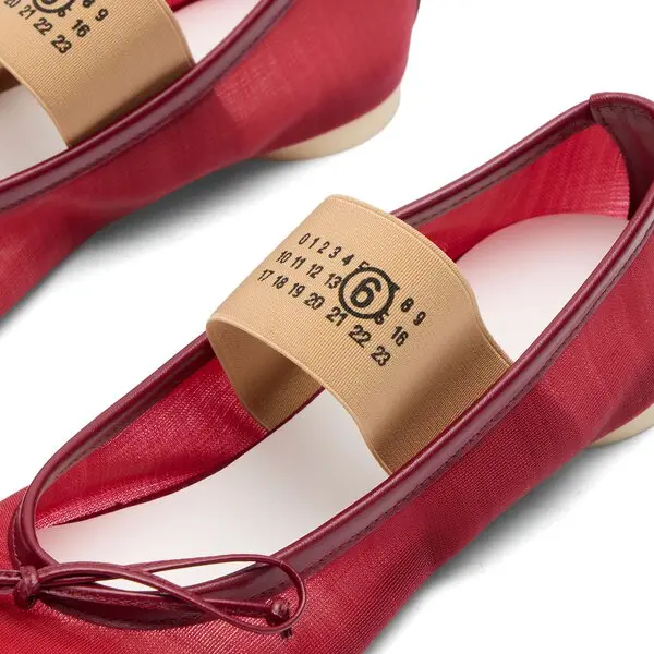 MAISON MARGIELA Mesh Moulded Toe Ballet Flats