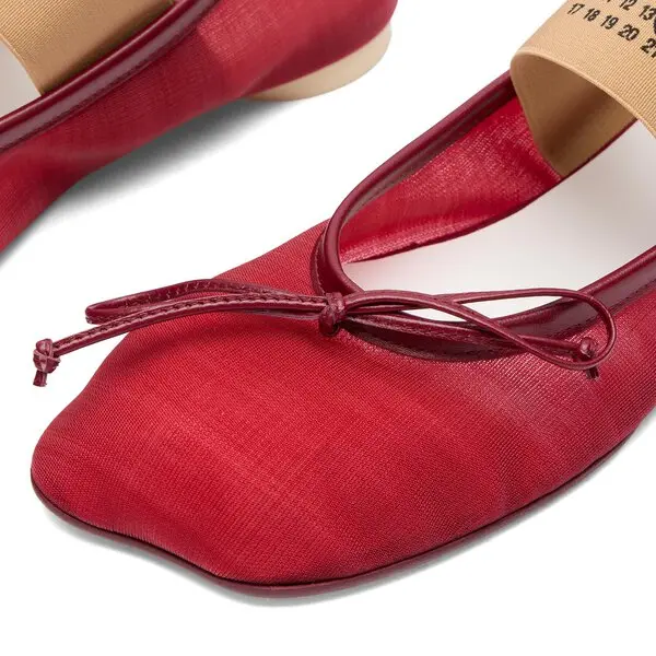MAISON MARGIELA Mesh Moulded Toe Ballet Flats