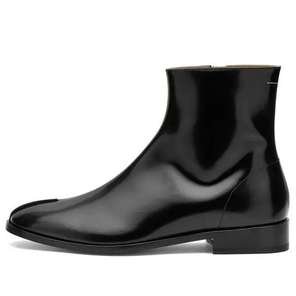 MAISON MARGIELA Leather Ankle Boot - Black