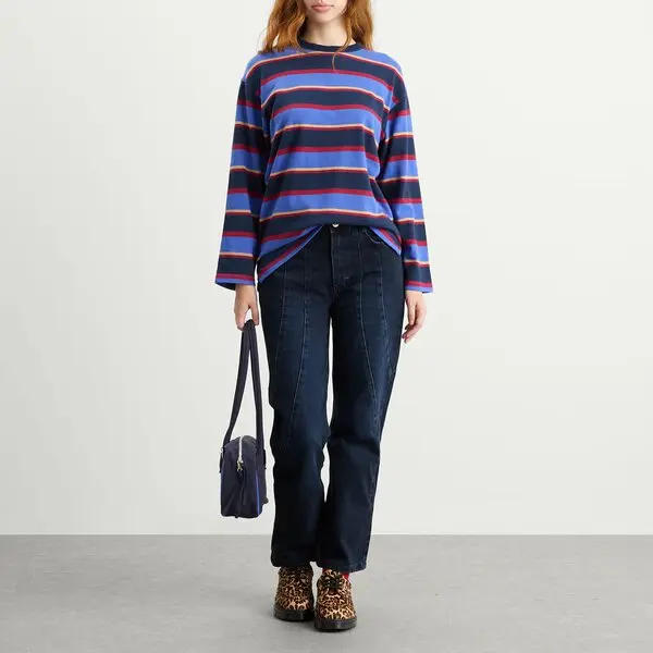 DAMSON MADDER Ali Long Sleeve Stripe T-shirt