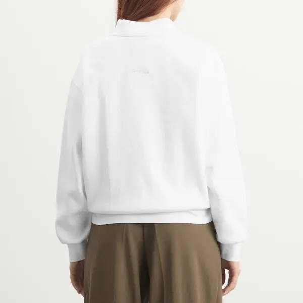 DUNST Leather Logo Collared T-shirt