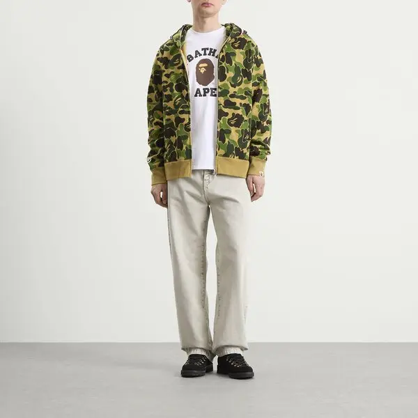 A BATHING APE Abc Camo Shark Zip Hoodie