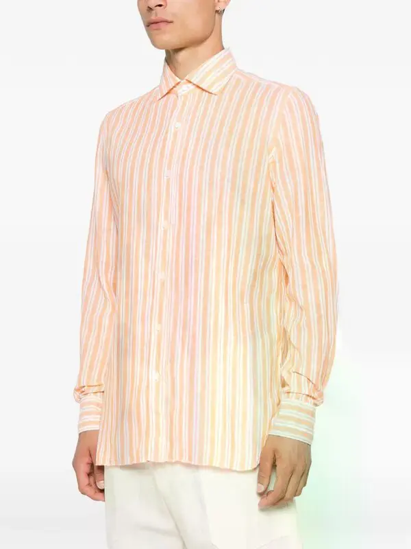 LUIGI BORRELLI Rio Stripe-pattern Shirt