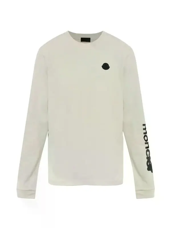 Moncler Logo-patch T-shirt - Neutrals