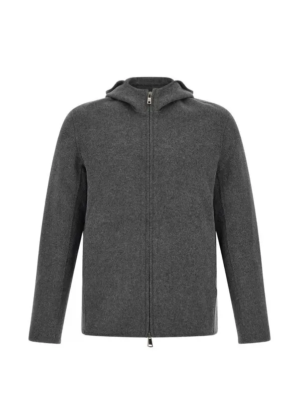 GIORGIO BRATO Hooded Jacket - Grey