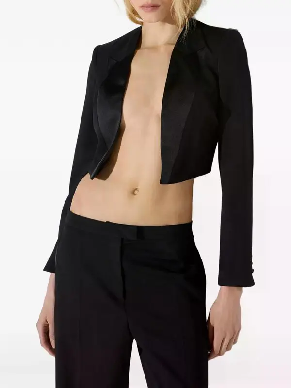 Elisabetta Franchi Gabardine Tuxedo-style Jacket