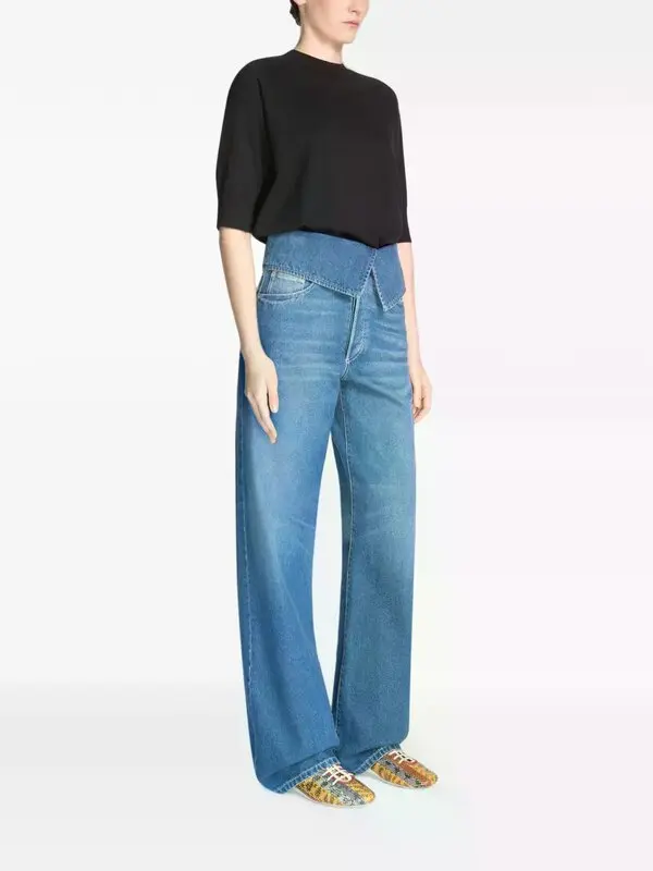 Dries Van Noten Folded Denim Pants