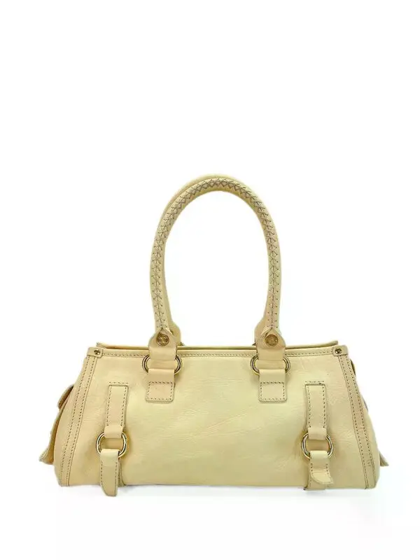 Celine 2000s Whipstitch-trim Shoulder Bag - Neutrals