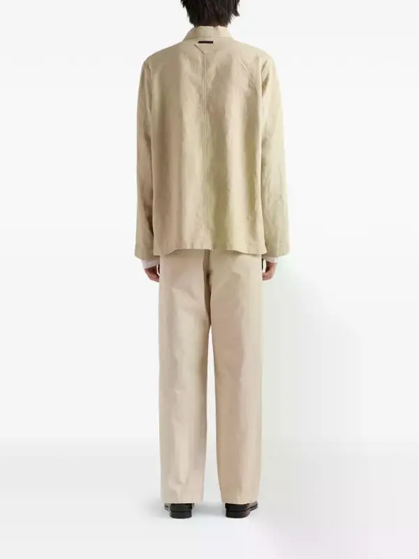 Prada Single-breasted Linen Jacket