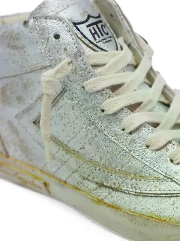 HTC LOS ANGELES Vipers Distressed High-top Sneakers