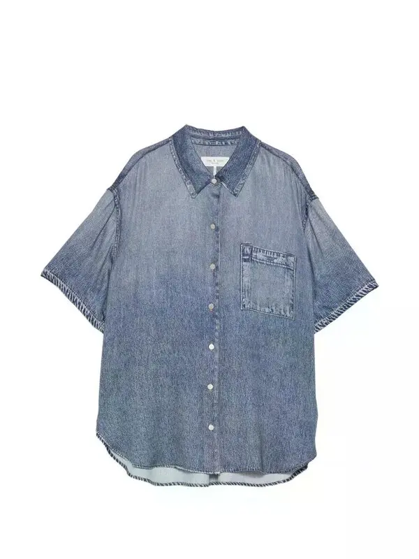 Rag & Bone Short-sleeved Shirt - Blue