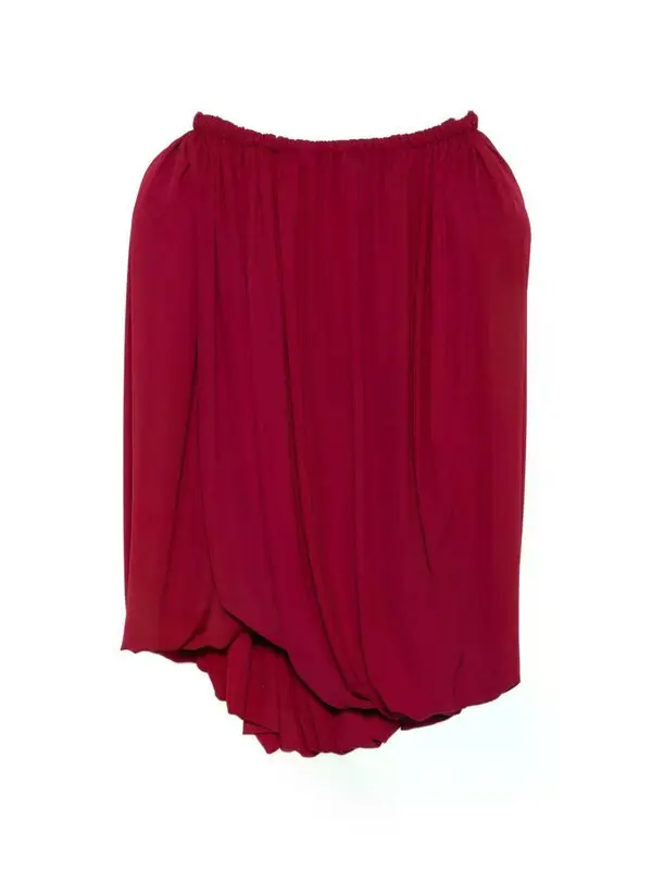 Magda Butrym Draped Bubble-hem Midi Skirt - Red