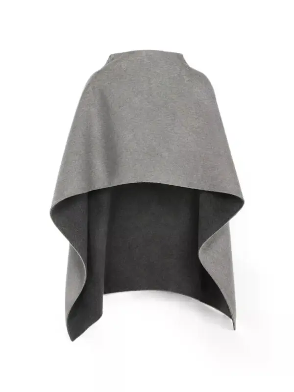 Alberta Ferretti Wool Poncho - Grey